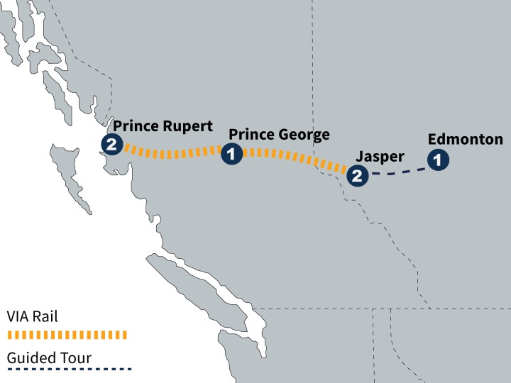 7-Day Skeena Train Trip | VIA Rail: Jasper to Prince Rupert